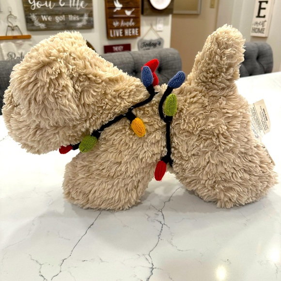 Pottery Barn | Accents | Euc Pottery Barn Dog With Lights Shaped Pillow ...